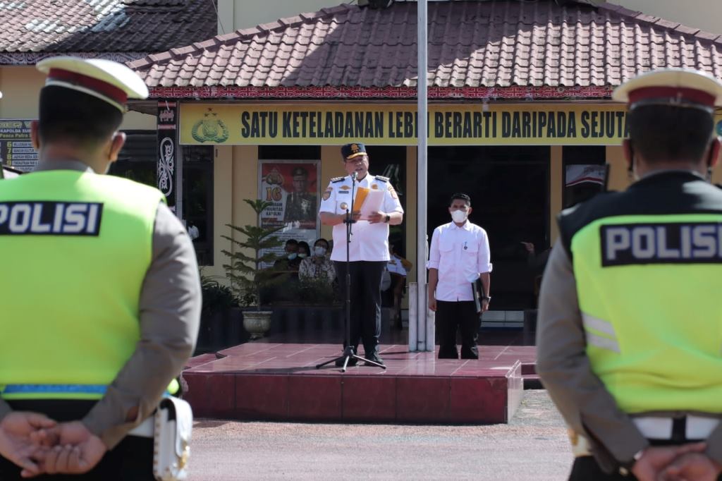 Gelar Pasukan Operasi Ketupat Toba 2022, Bupati Menjadi Inspektur Apel dan Membaca Amanat ...